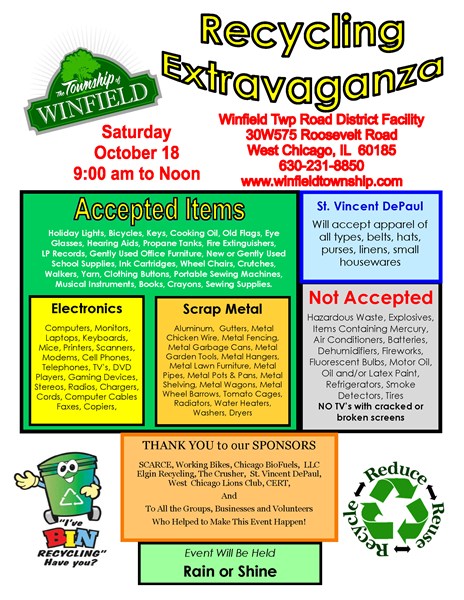 Winfield Township Recycling Extravaganza - General Events - Events ...